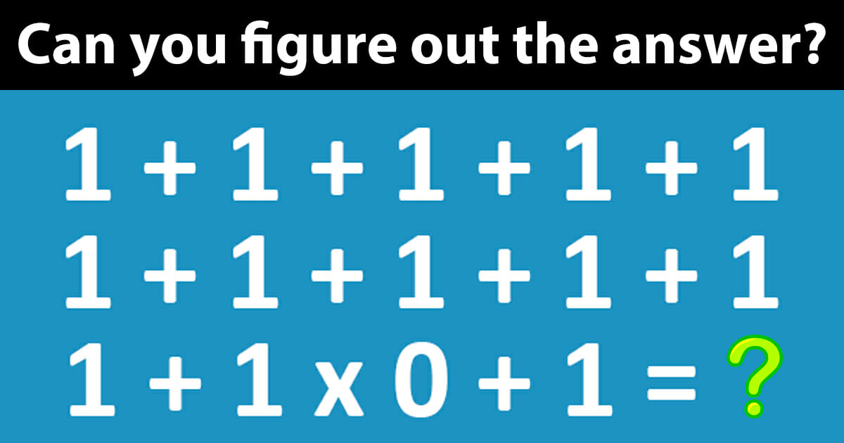 Let’s see if you’re clever enough to find the solution to this tricky ...